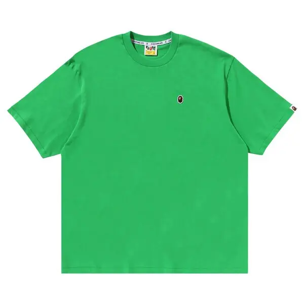 A BATHING APE Ape Head One Point Relaxed Fit Tee - Green
