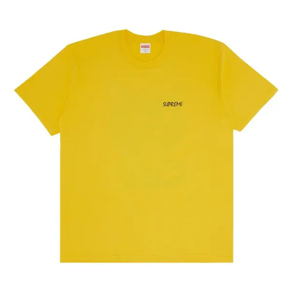Supreme Black Cat Tee - Yellow