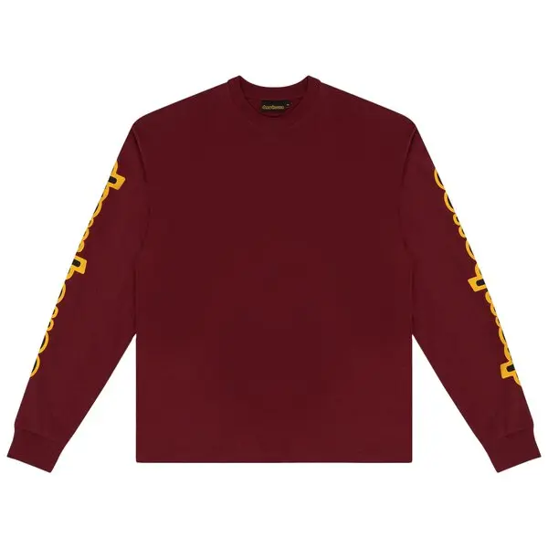 Drew House Long-sleeve Hug Tee 'burgundy