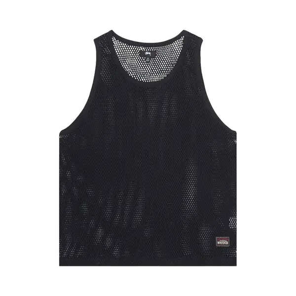 StÜssy Big Mesh Tank - Black