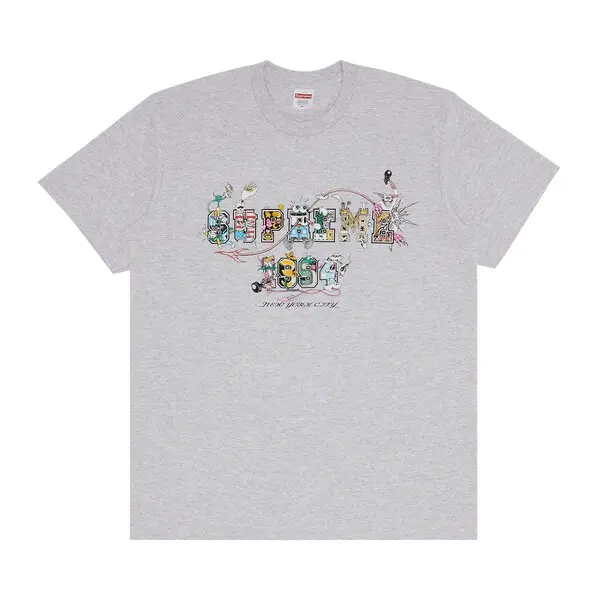 Supreme Varsity Tee 'ash - Grey