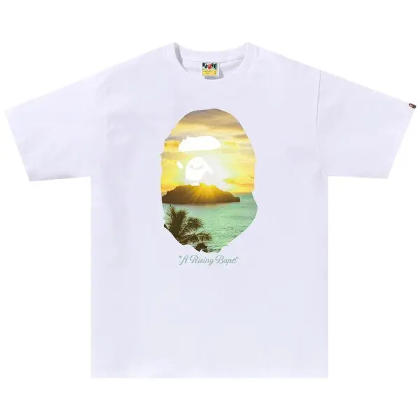 A BATHING APE A Rising Photo Tee - White