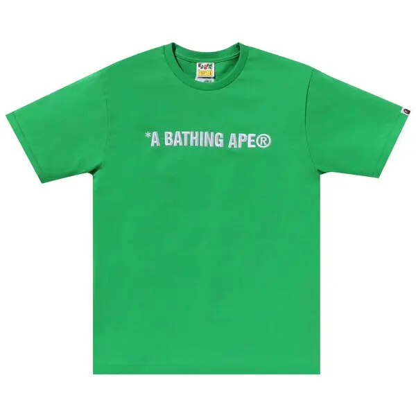 A BATHING APE Logo Tee - Green