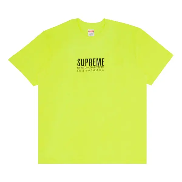 Supreme Paris Tee 'fluorescent - Yellow
