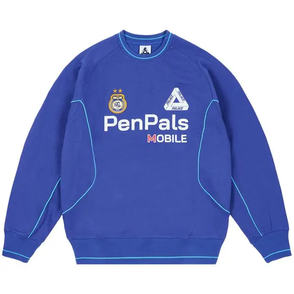 PALACE Pen Pals Crewneck - Blue