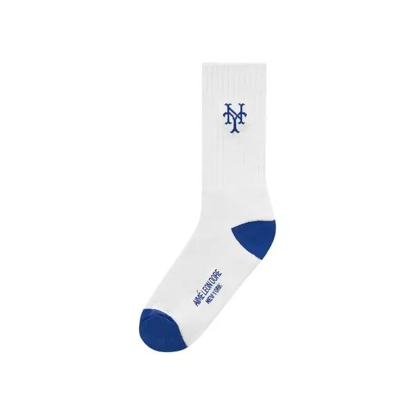 Aimé Leon Dore X New York Mets Crew Sock - White