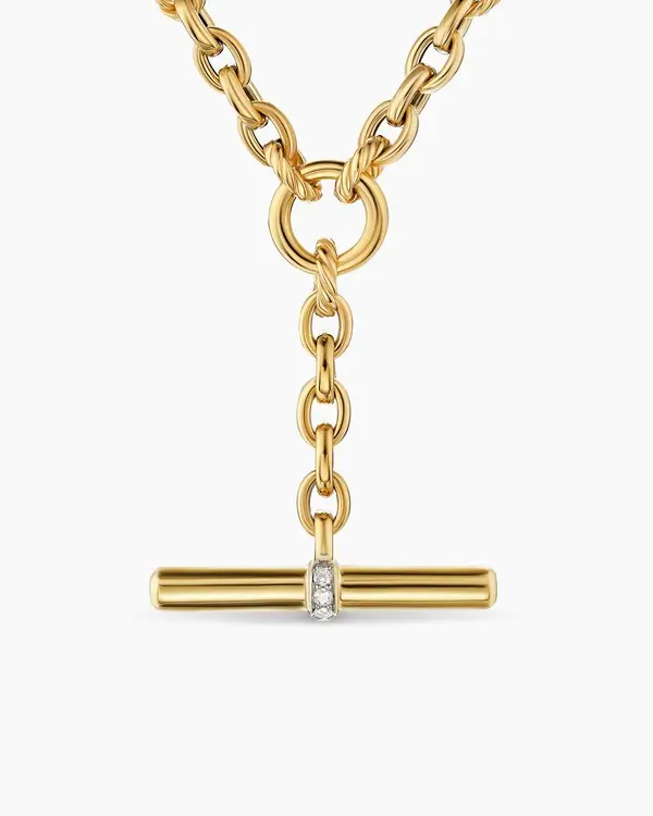 David Yurman Dy Mercer® Petite Toggle Chain Necklace - Diamond