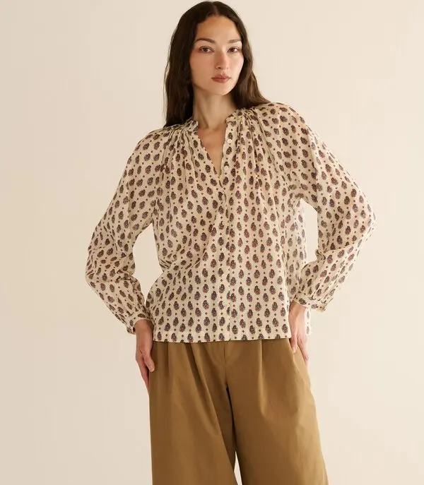 DÔEN Julienne Top - Provencal Paisley