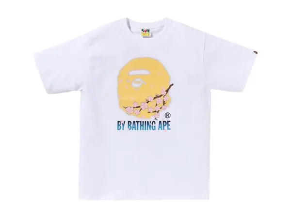 A BATHING APE Sakura Bathing Ape Ii Tee Shirt - White
