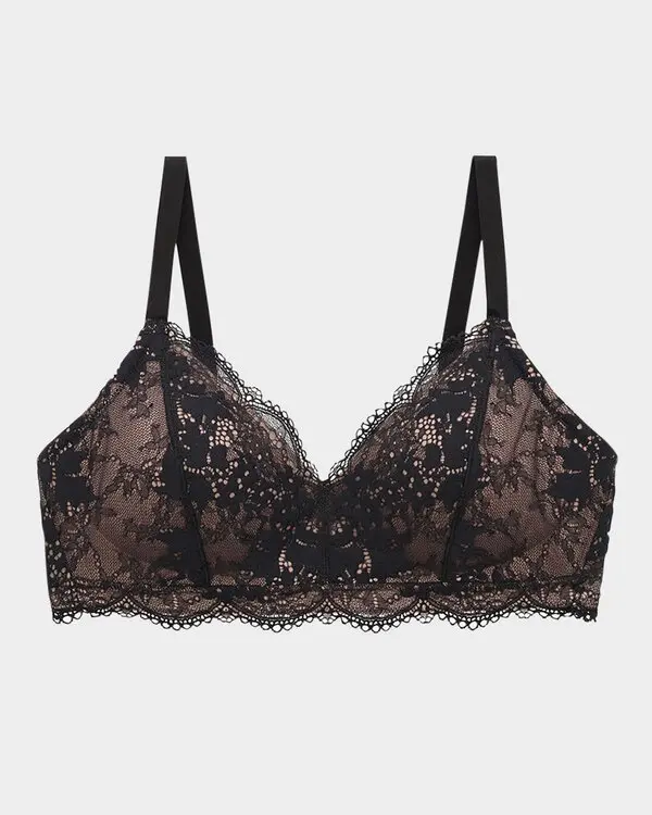 THIRDLOVE All Day Lace Wireless Bra - Black