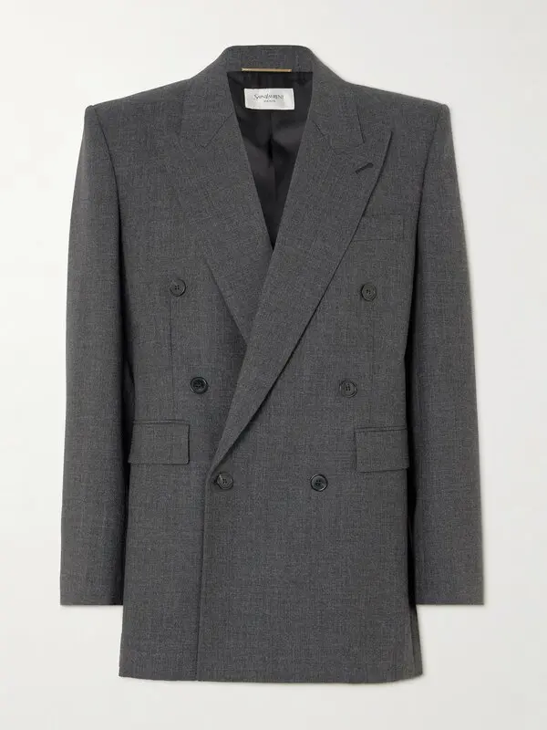 Saint Laurent Double-breasted Wool Blazer