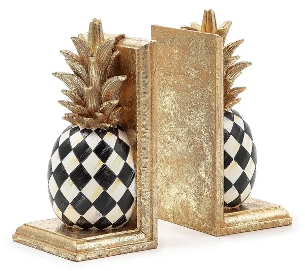 MACKENZIE-CHILDS Pineapple Bookends - One-color