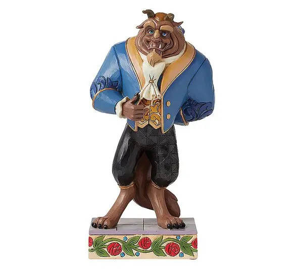 JIM SHORE Disney Traditions Beast Figurine 10in H - One-color