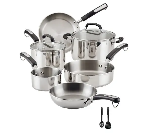 FARBERWARE Brilliance Stainless Steel Cookware 0 Pc Set - Silver