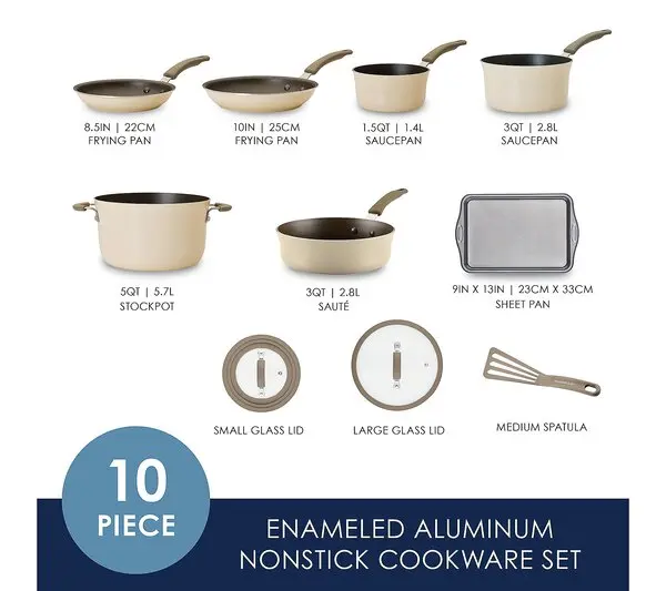 RACHAEL RAY Cook + Create 10-piece Nonstick Coo Kware Set