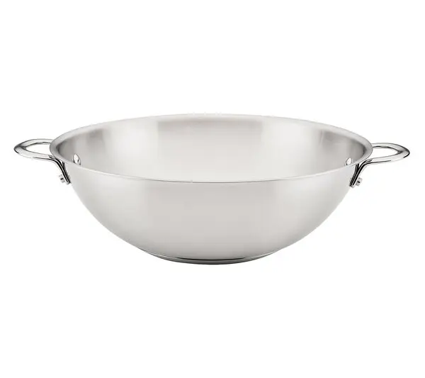 RACHAEL RAY Stainless Steel Induction Wok, 14 I Nch - Silver
