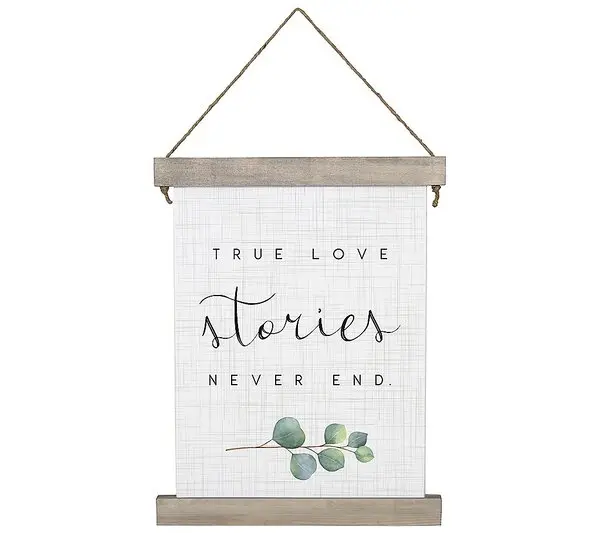 SINCERE SURROUNDINGS True Love Stories. Hanging Canvas Sincere Su Rroundings - One-color