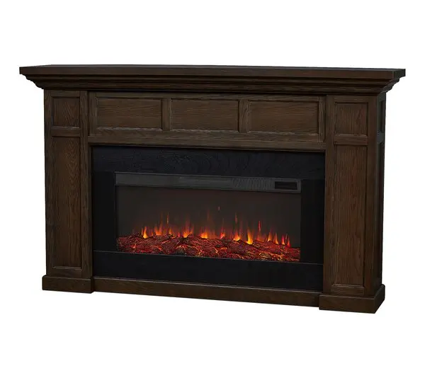 REAL FLAME Alcott 75' Electric Fireplace Mantel Real Fl Me - One-color