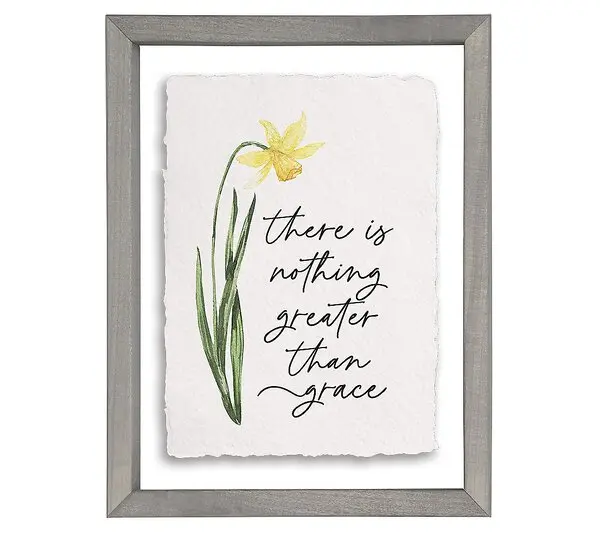SINCERE SURROUNDINGS 14' Nothing Greater Grace Floating Frame - One-color