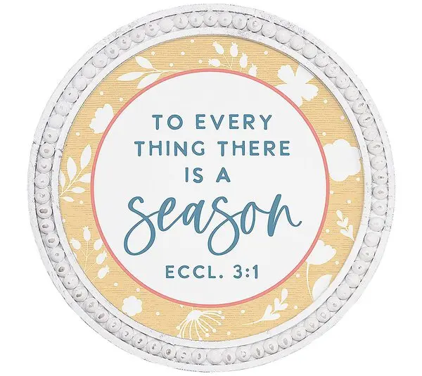 SINCERE SURROUNDINGS 14' Every Thing Season Yel Low Beaded Art - One-color