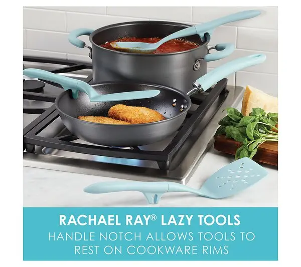 RACHAEL RAY Lazy Spoon And Flexi Turner 3pc Set