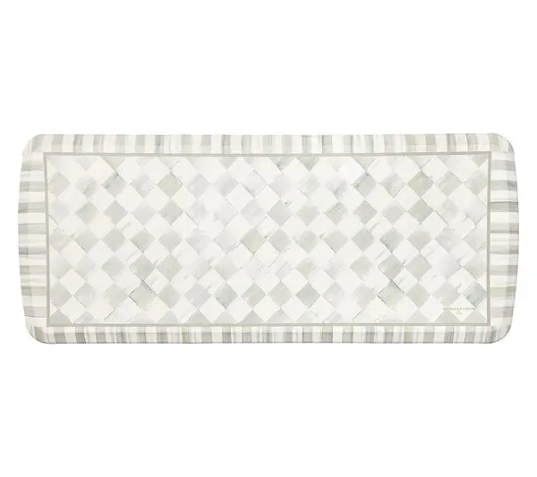 MACKENZIE-CHILDS Sterling Check 20' X 48' Gelpr O Comfort Mat - One-color