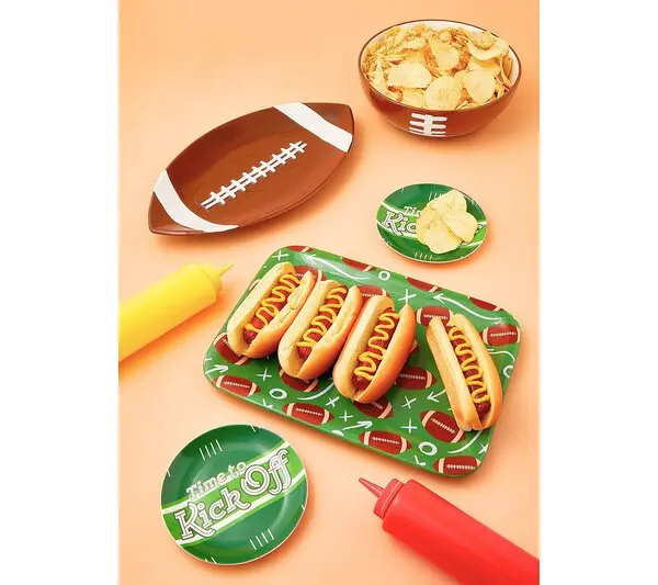 GODINGER League Football Platter