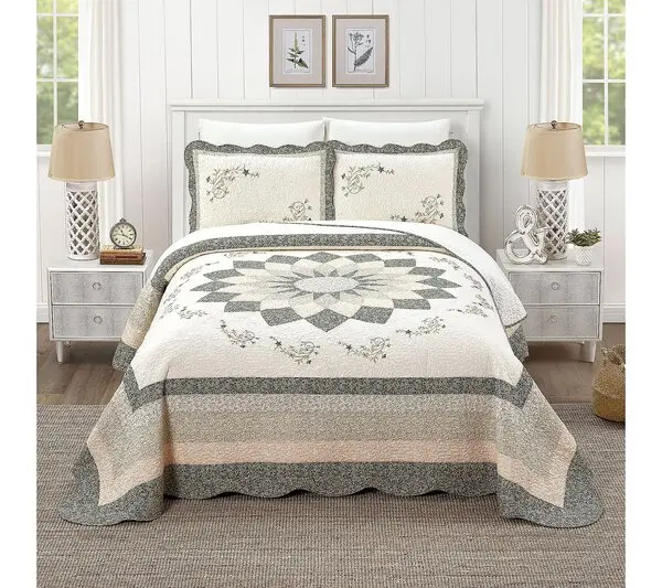 MODERN HEIRLOOM Harper Embroidered Standard Sha M