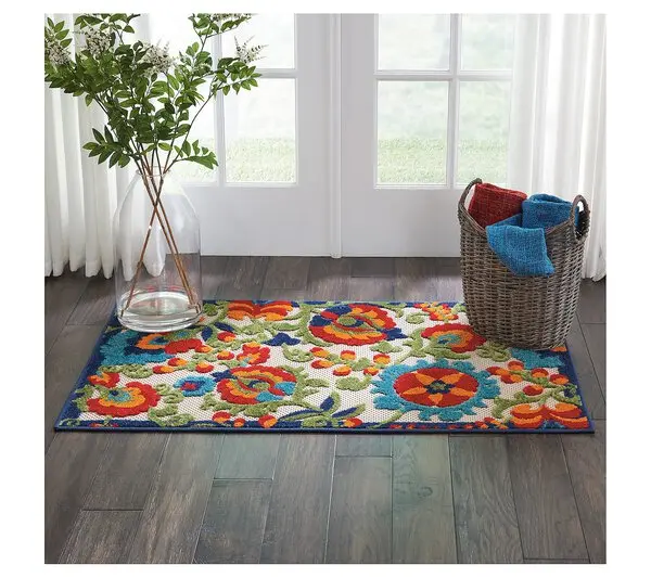 NOURISON HOME Aloha Farmhouse 2'8' X 4' Rug - One-color