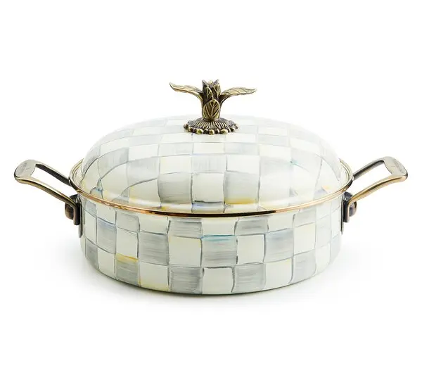 MACKENZIE-CHILDS Sterling Check 5 Quart Cassero Le - One-color