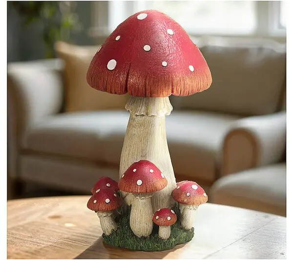 GERSON INTERNATIONAL 11.81 In Outdoor Mushroom Gerson Internation Al - One-color