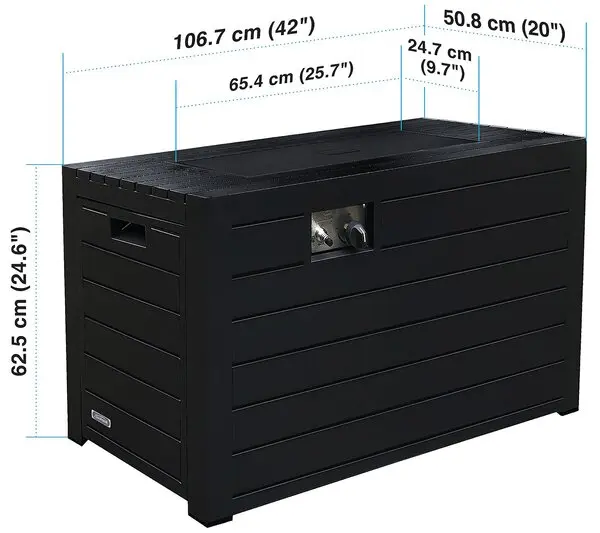 SUNBEAM Oasis Aluminum Fire Table By