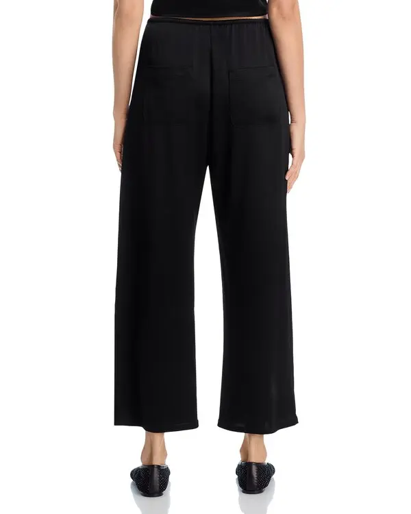 LESET Barb Crop Drawstring Pants - Black