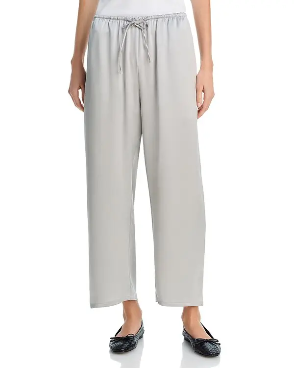 LESET Barb Crop Drawstring Pants - Cement