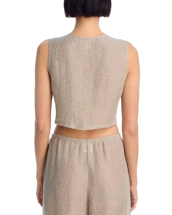 LESET Stella Crewneck Vest - Dune