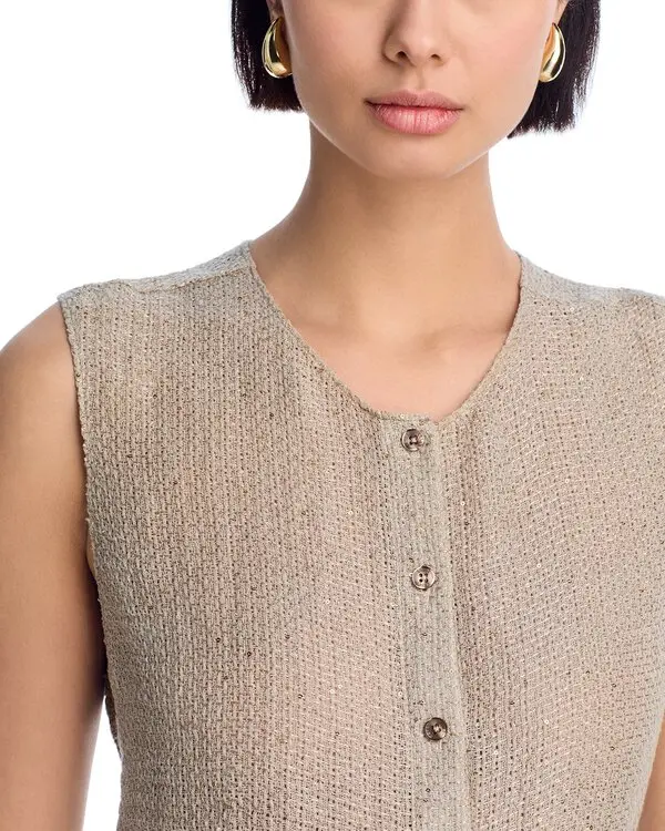 LESET Stella Crewneck Vest - Dune