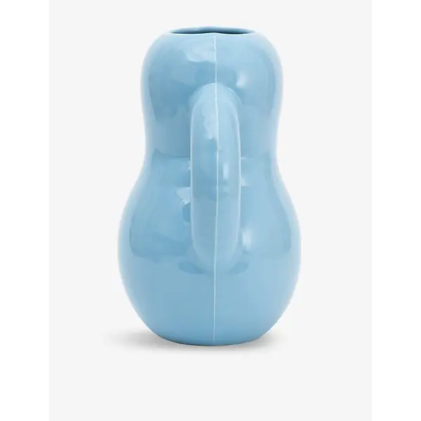 HOME STUDYO Oscar Ceramic Vase 29cm - Sky Blue Gloss