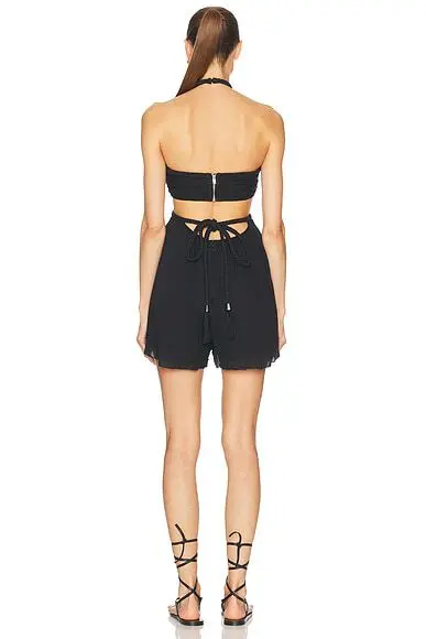 Isabel Marant Étoile Jessie Halterneck Romper With Cut-out Detail