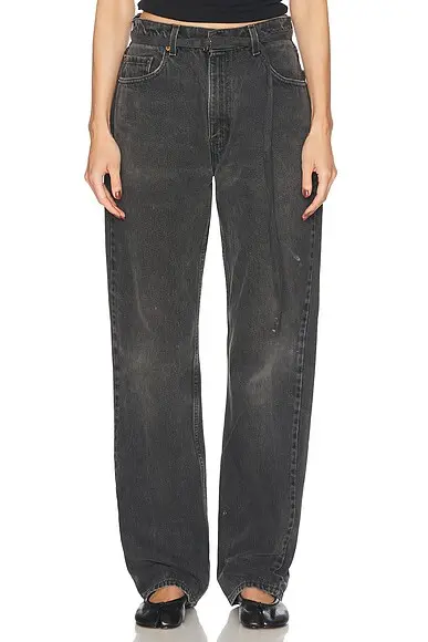 ALIGRACE Vintage Belted Jeans