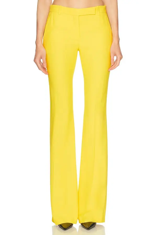 Alexander McQueen Leaf Crepe Bootcut Trouser
