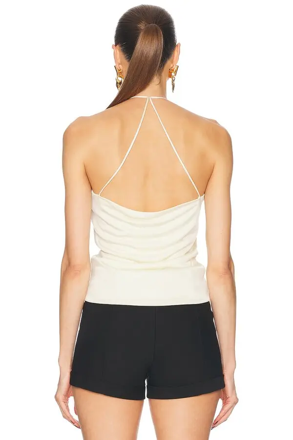TOM FORD Cowl Collar Tank Top - Grunge White