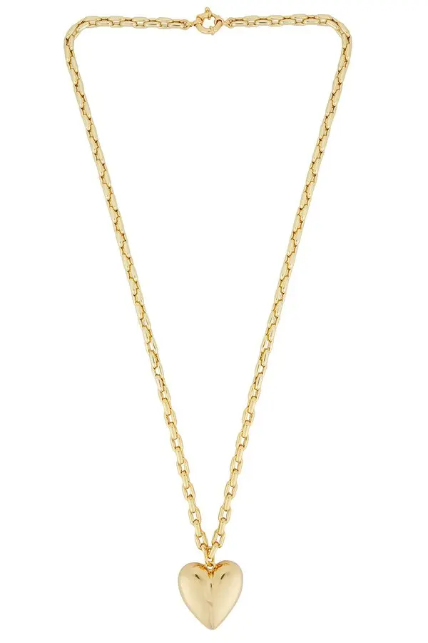 Timeless Pearly Heart Necklace - Gold