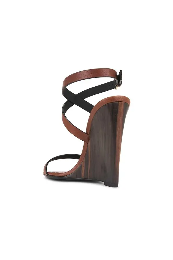 Saint Laurent Wedge Sandal - Bruciato