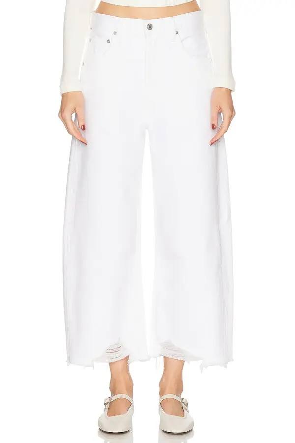 Citizens Of Humanity Ayla Undone Hem Crop Jeans