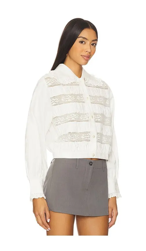 YUHAN WANG Lace Trimmed Blouse