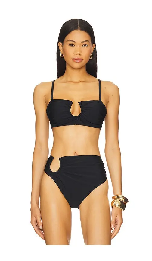 VILLA FRESCA Sofia Bikini Top - Black