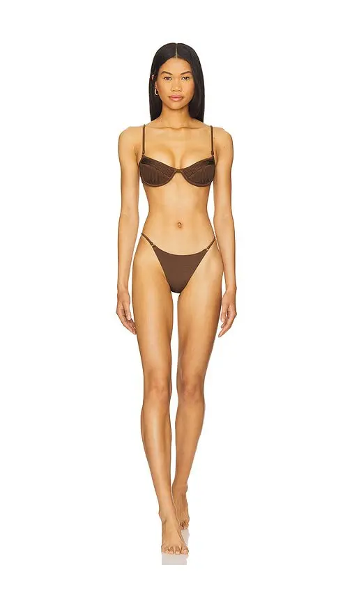 SELIA RICHWOOD Amy Bikini Set - Brown