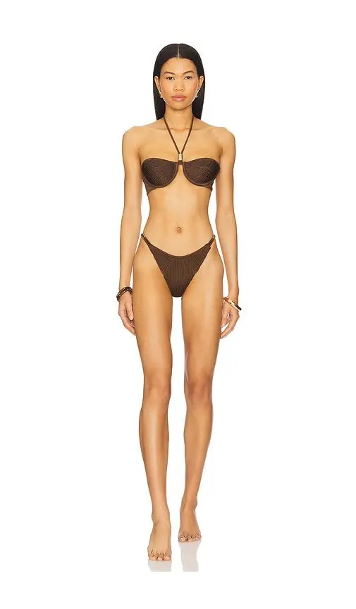 SELIA RICHWOOD Gal Bikini Set - Brown