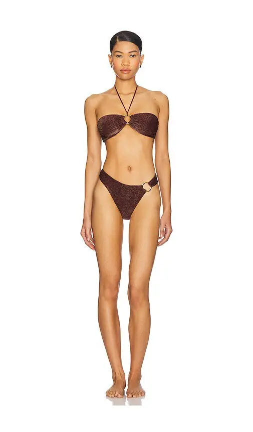AWAY THAT DAY Acapulco Bikini Top - Copper