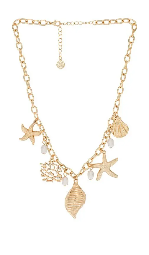 8 Other Reasons Breezy Charm Necklace - Gold